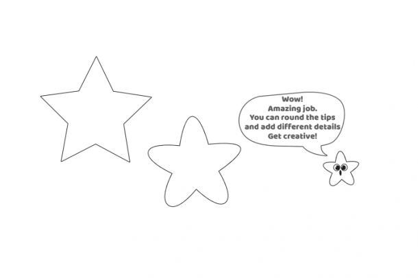 How To Draw A Star Easy Printable Lesson For Kids | Kids Activities Blog