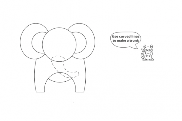 How to Draw an Elephant Easy Printable Lesson For Kids | Kids ...