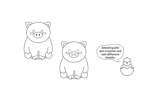 How to Draw a Pig Easy Printable Lesson For Kids - Easy Printable ...
