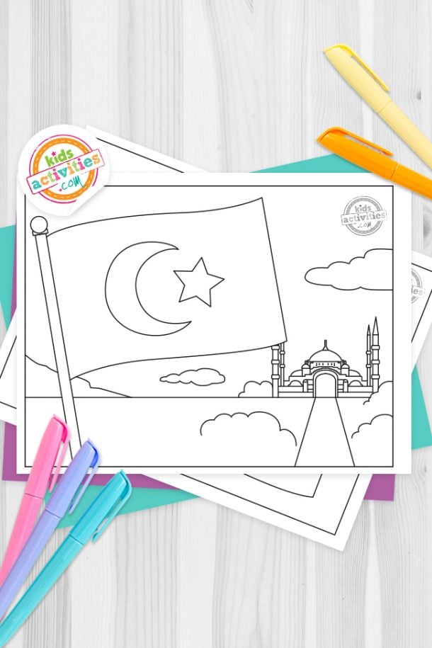 The Legendary Turkey Flag Coloring Pages Kids Activities Blog |KAB
