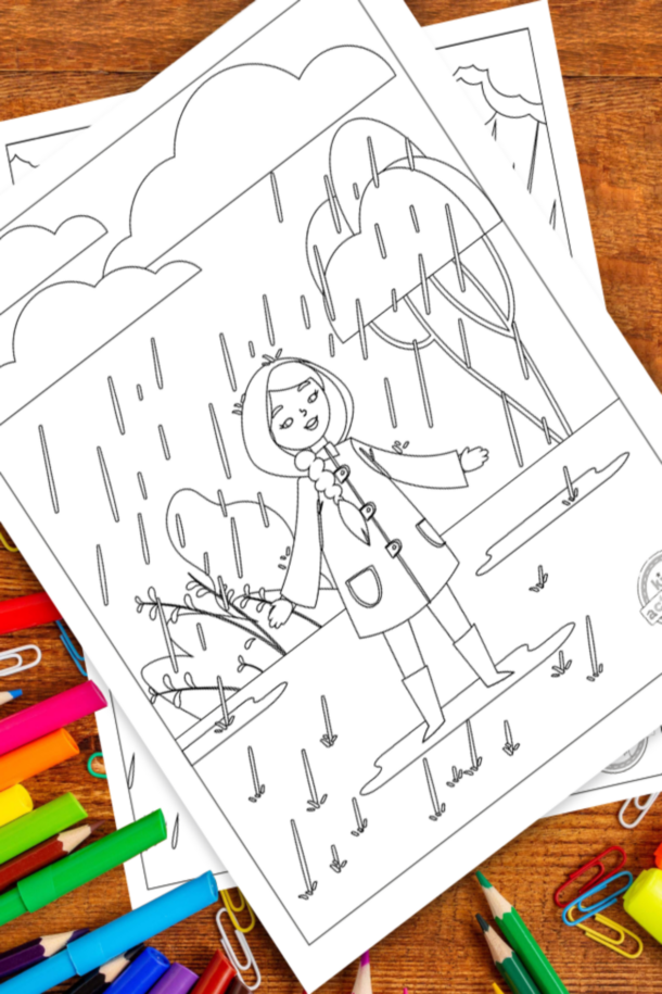 Cutest Free Printable Rainy Day Coloring Pages | Kids Activities Blog