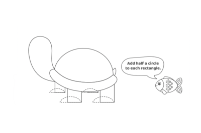 How To Draw a Turtle Easy Printable Lesson For Kids + Free Printable ...