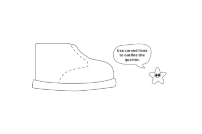 How To Draw Shoes Easy Printable Lesson For Kids | Kids Activities Blog