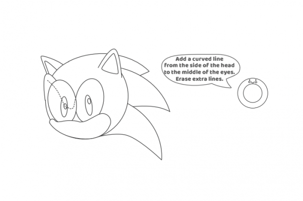 How To Draw Sonic The Hedgehog Easy Printable Lesson For Kids | Kids ...