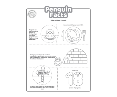 Printable Fun Penguin Facts for Kids To Print and Learn | Kids ...