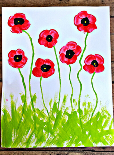 Lovely 19 Bright, Bold & Easy Poppy Crafts | Kids Activities Blog