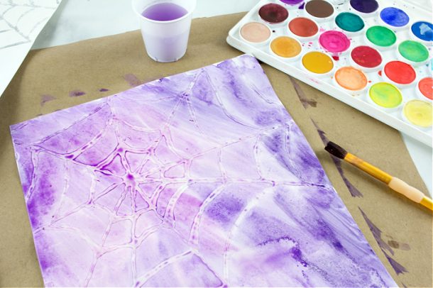 Cool Watercolor Spider Web Art Project for Kids | Kids Activities Blog