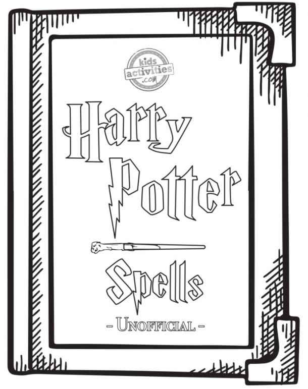 14 Free Unofficial Harry Potter Spells Coloring Pages | Kids Activities ...