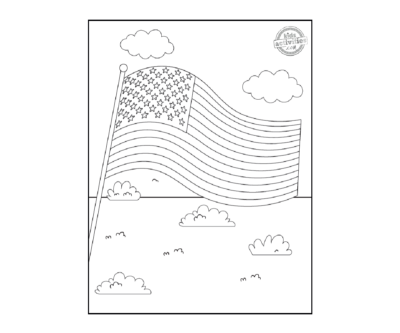Free Printable Patriotic American Flag Coloring Pages | Kids Activities ...