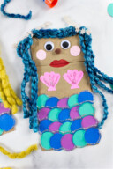 Super Cute Mermaid Paper Bag Puppet Craft for Kids • Kids Activities Blog