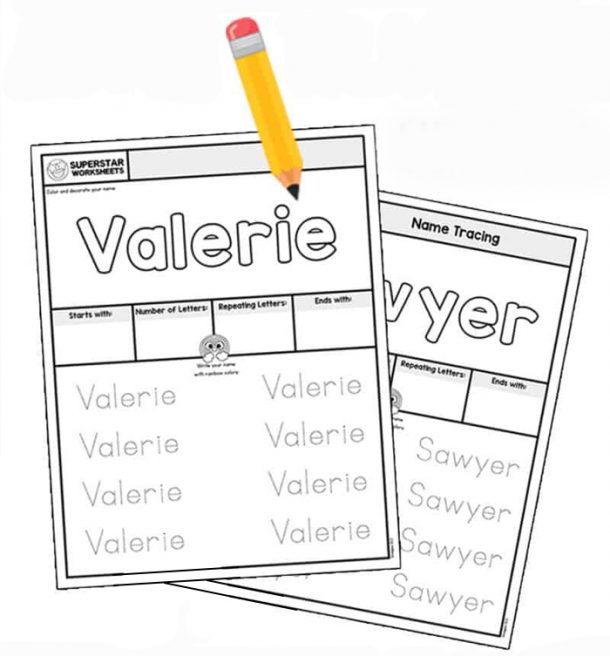 Printable Worksheets For Preschoolers To Write Their Name