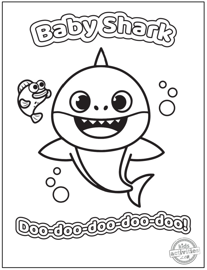 Baby Shark Doo Doo Coloring Pages Baby Shark Doo Doo Coloring Pages
