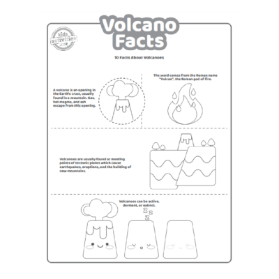 Fun Volcano Facts For Kids To Print And Learn | Kids Activities Blog