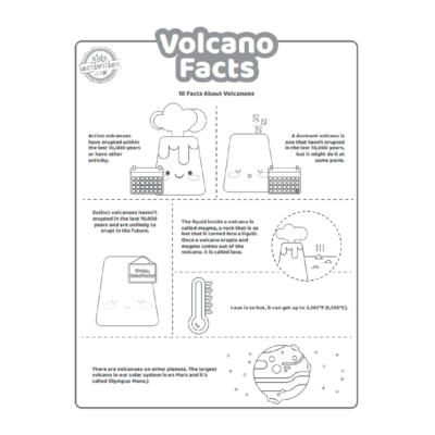 Fun Volcano Facts For Kids To Print And Learn | Kids Activities Blog