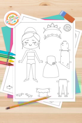 Free Dress Up Paper Dolls Coloring Pages | Kids Activities Blog