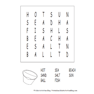 8 Fun & Free Printable Beach Word Search Puzzles for Kids | Kids ...