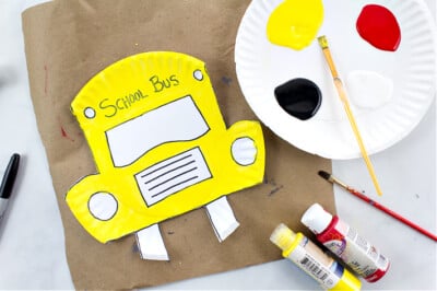 Make Our Fun Paper Plate School Bus Craft | Kids Activities Blog