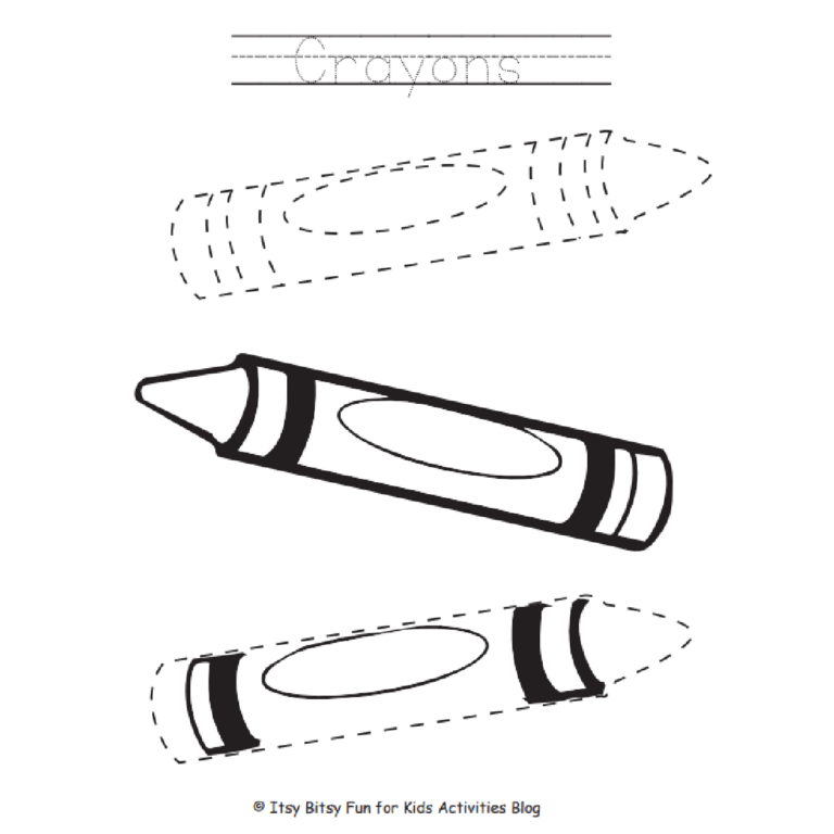Free Printable Tracing Pages for Kids with School Theme | Kids ...