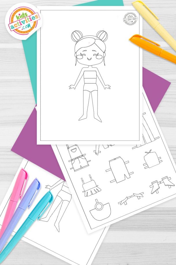 20 Pages of Paper Dolls to Print, Color, Cut & Play | Kids Activities Blog