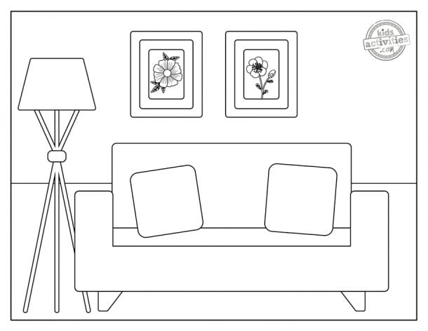 Free Printable Paper Doll House Coloring Pages |Kids Activities Blog