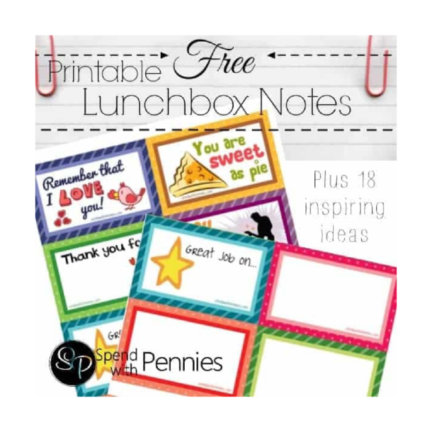 65 Free Printable Lunchbox Notes To Brighten Your Kid's Day | Kids ...