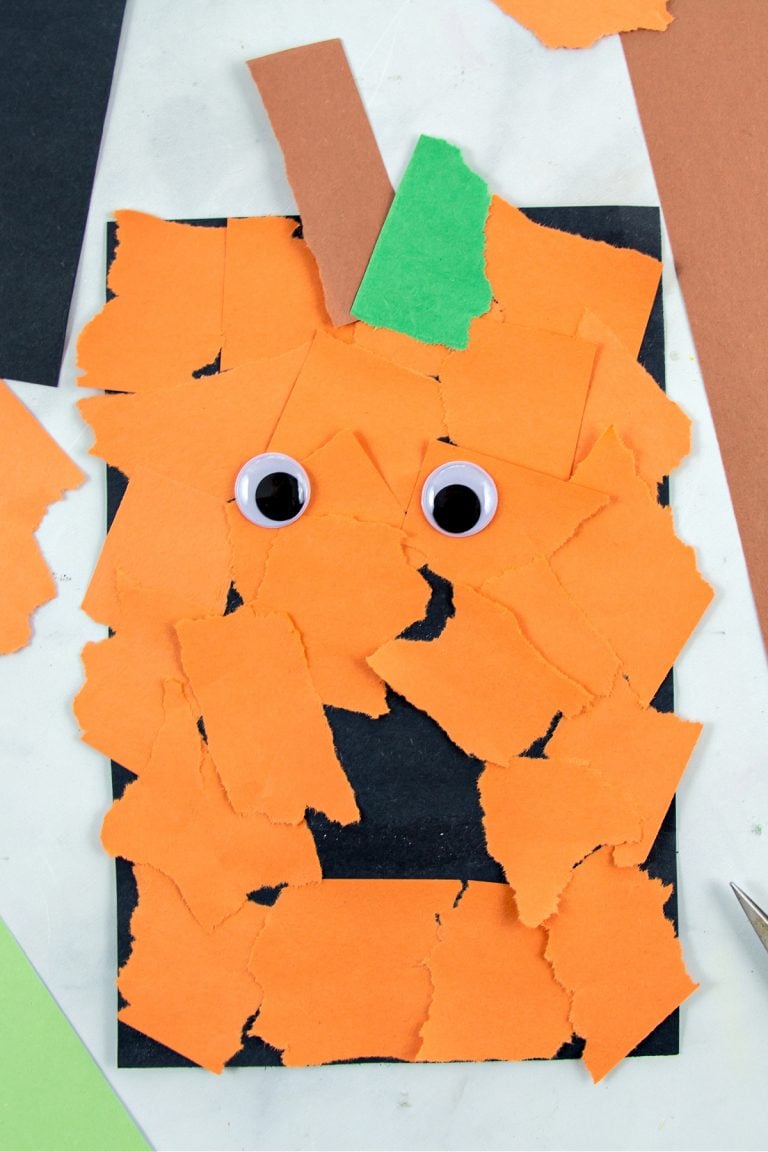 Construction Paper Jack O Lantern Craft • Kids Activities Blog