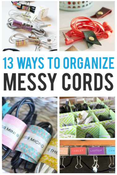 13 Ways To Organize All Those Cords | Kids Activities Blog