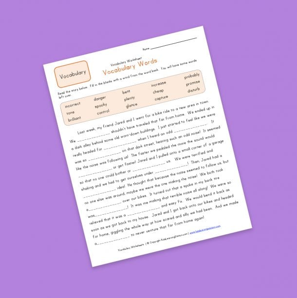 Vocabulary Activities For Third Graders | Kids Activities Blog