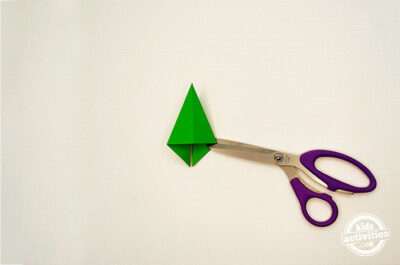 Easy Origami Christmas Tree Kids Can Fold | Kids Activities Blog