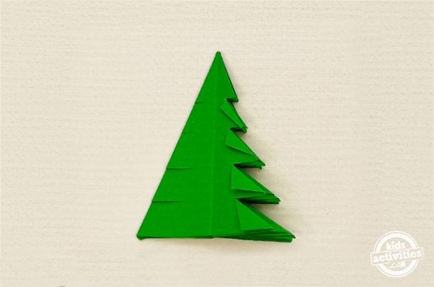 Easy Origami Christmas Tree Kids Can Fold | Kids Activities Blog