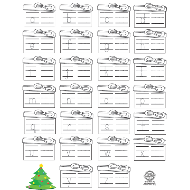 Free Printable Christmas Writing Practice Worksheets | Kids Activities Blog