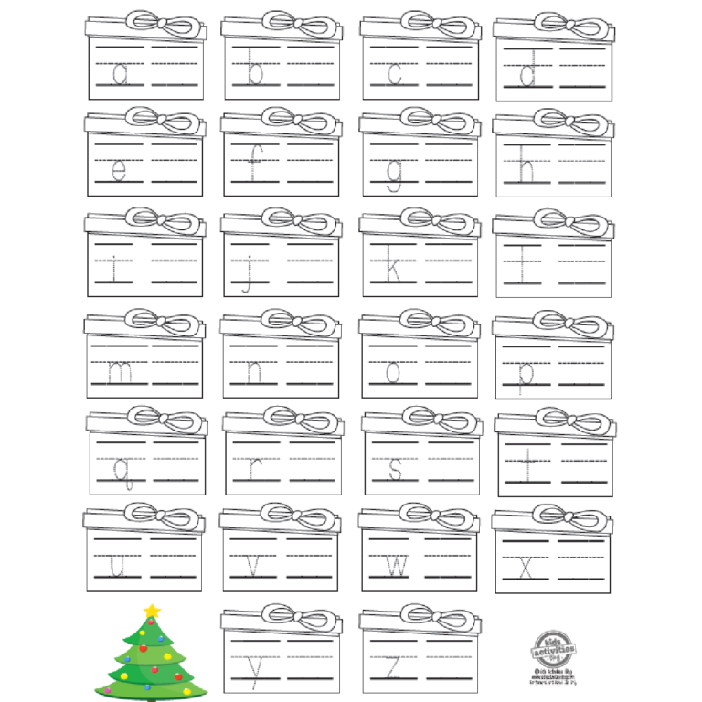 Free Printable Christmas Writing Practice Worksheets | Kids Activities Blog