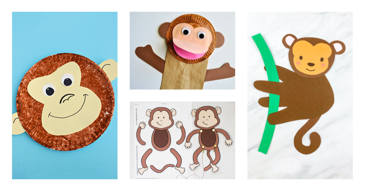 Monkey Crafts For Preschoolers Paper Plate Craft Monkey