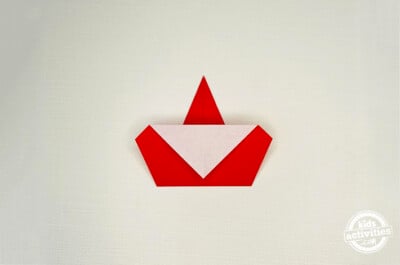 Easy Origami Santa Kids Can Fold | Kids Activities Blog