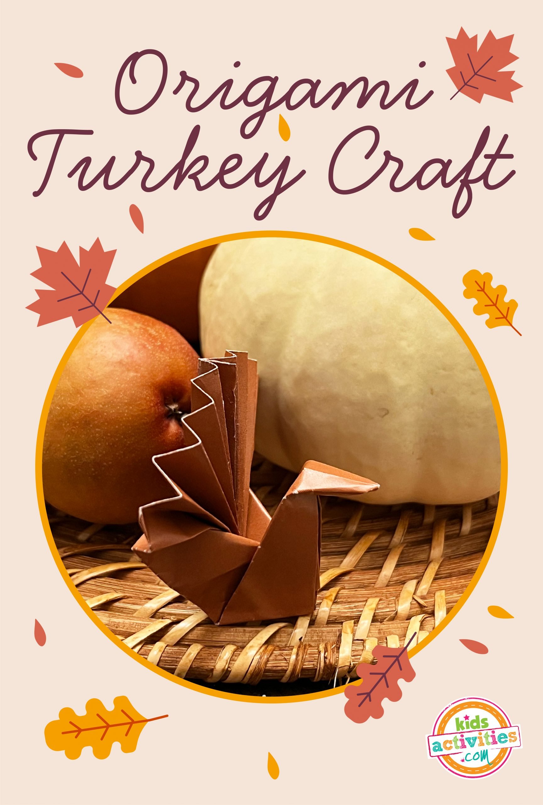 Easy & Cute Origami Turkey Craft |Kids Activities Blog