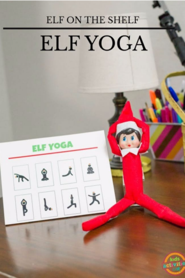 Christmas Elf on the Shelf Yoga Idea | Kids Activities Blog