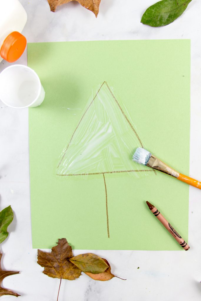 Easy Preschool Tree Craft Using Fall Leaves • Kids Activities Blog