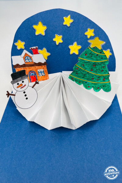 Christmas House Craft - Step by Step - Kids Activities Blog