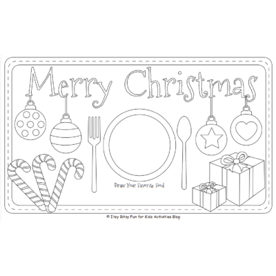 Printable Christmas Placemats for Kids for Holiday Table Fun | Kids ...