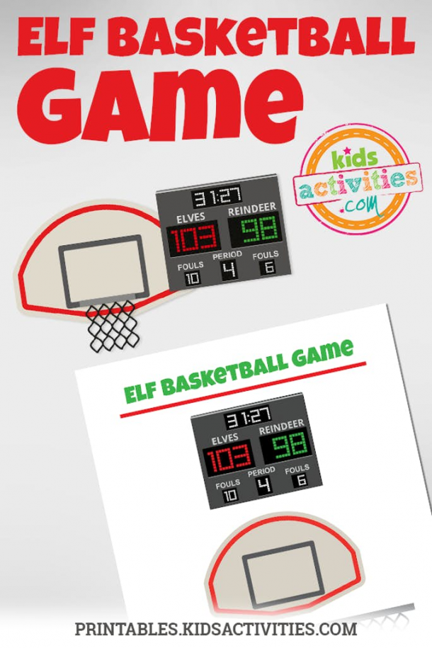 Elf on the Shelf Basketball Christmas Ideas | Kids Activities Blog