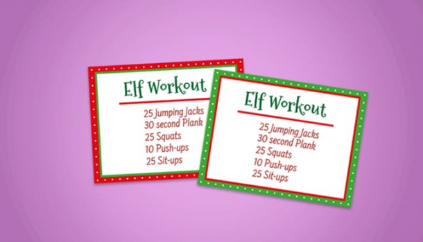 Elf on the Shelf Workout Christmas Idea | Kids Activities Blog