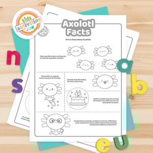 Fun Facts About Axolotl that Kids Can Print | Kids Activities Blog