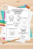 Fun Butterfly Facts Coloring Pages | Kids Activities Blog