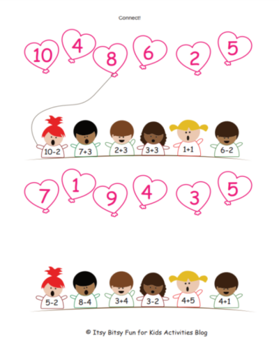 Valentines Day Math Worksheets {Free Kids Printables} | Kids Activities ...