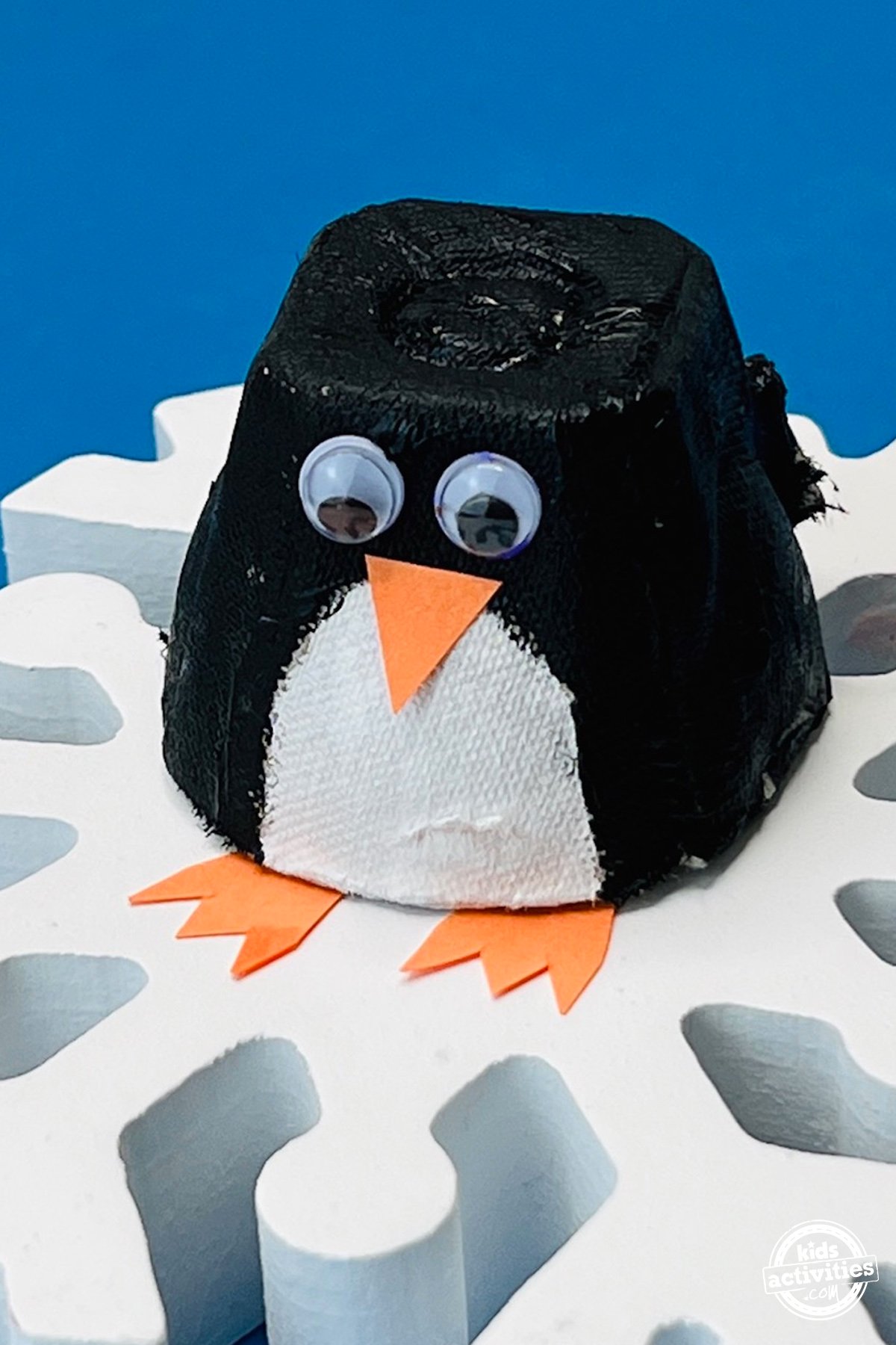 Make A Fun Craft Penguin With An Egg Carton | Kids Activities Blog