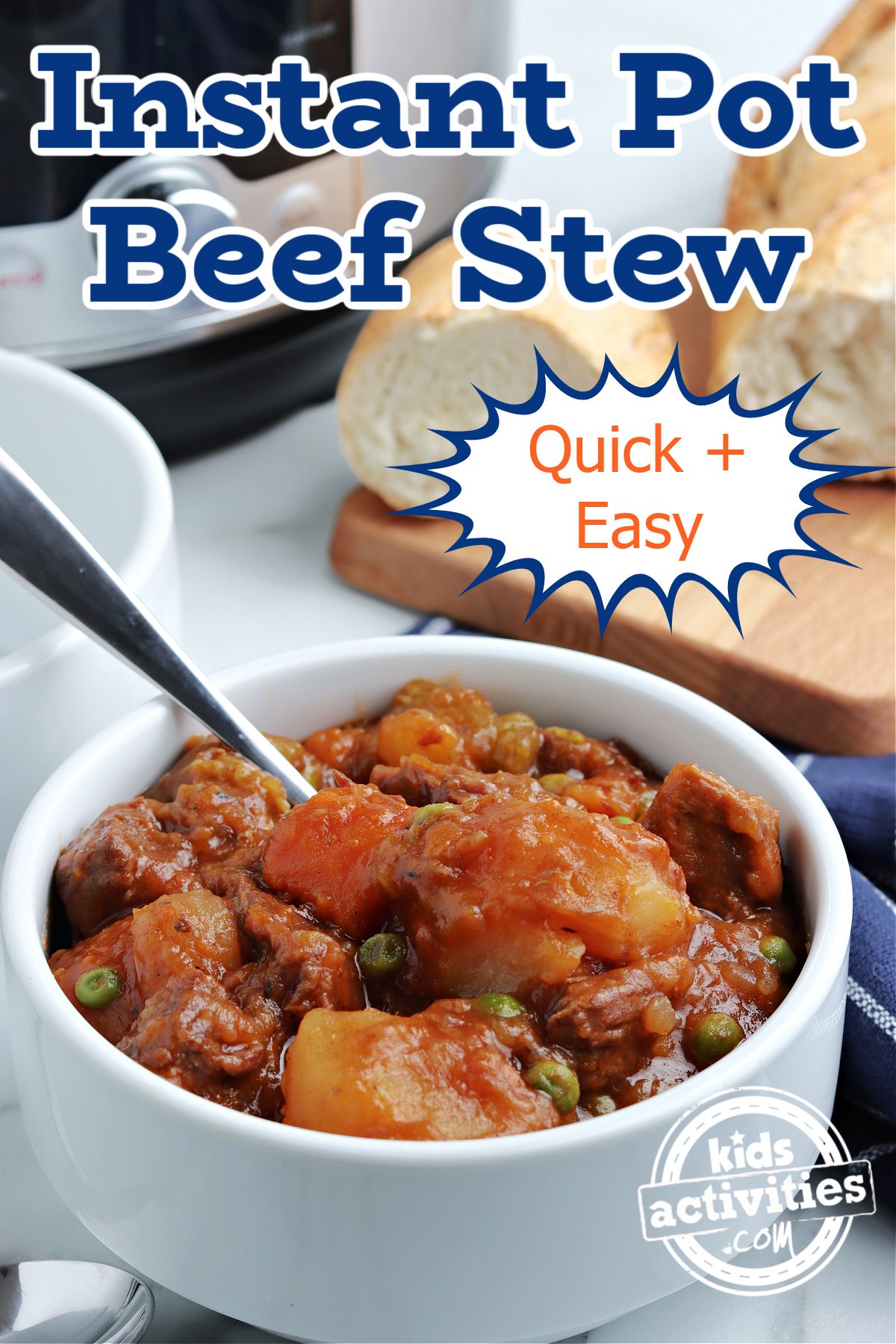 Simple Instant Pot Beef Stew Recipe | Kids Activities Blog