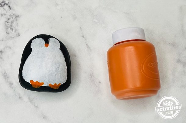 How To Make A Penguin With A Rock Step-by-Step | Kids Activities Blog
