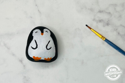 How To Make A Penguin With A Rock Step-by-Step | Kids Activities Blog