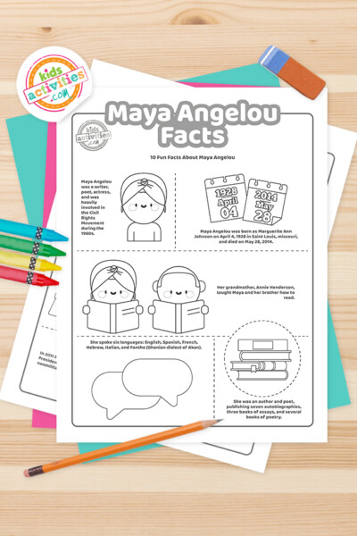 10+ Interesting Maya Angelou Facts For Kids | Kids Activities Blog