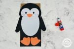 Free Penguin Craft Template To Make A Paper Bag Penguin Puppet | Kids ...